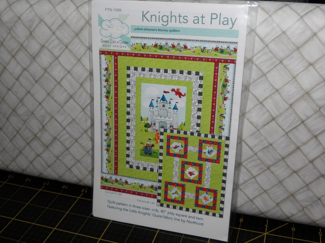 Knights at Play Quilt Pattern - Designed by Seams Like a Dream Quilt ...