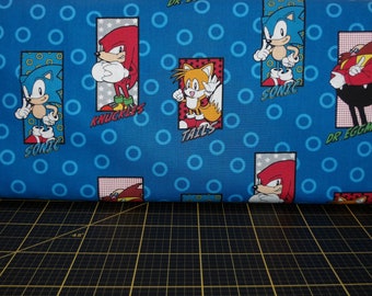 Sonic the Hedgehog Fabric Knit - Etsy