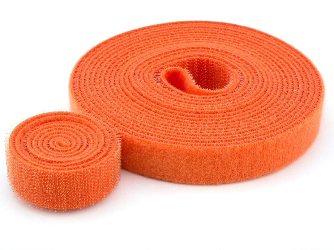 Orange Hook & Loop Velcro 3/4 Inch Made in France - Etsy