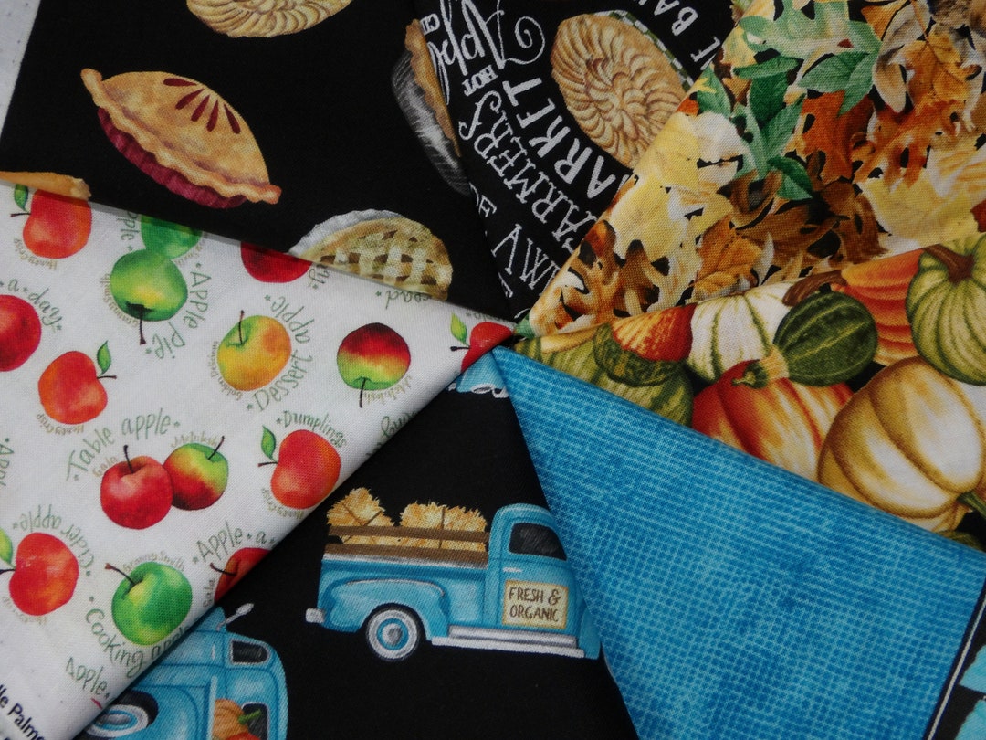 Happy Harvest Fat Quarter Bundle - 7 Piece Timeless Treasures Fall ...