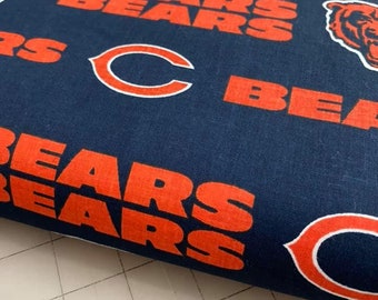 Chicago Bears Fabric - Etsy