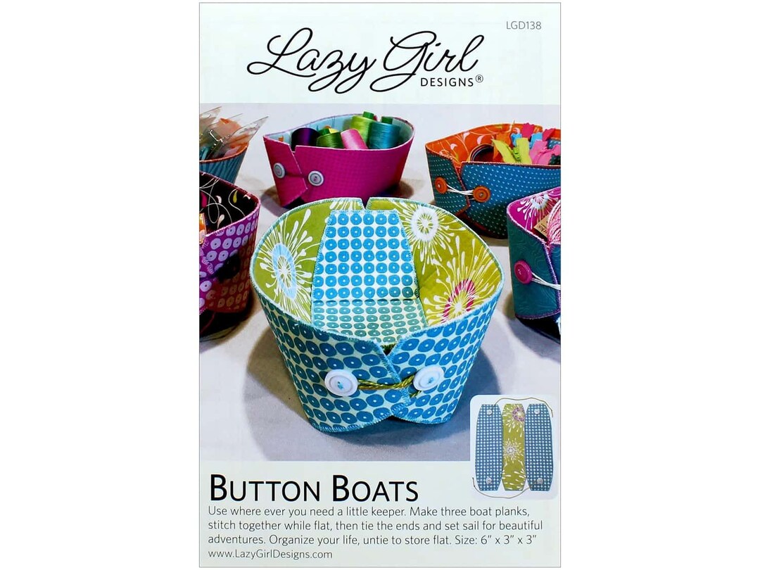 Button Boats Pattern - Designed by Lazy Girls - Price Includes Shipping ...