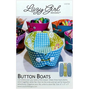 Button Boats Pattern Lazy Girl - Etsy