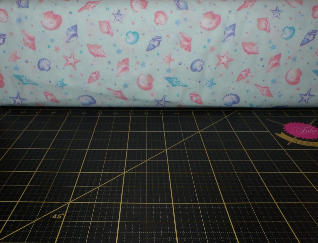 Cosmo Seashells & Starfish Mint (green) - Etsy