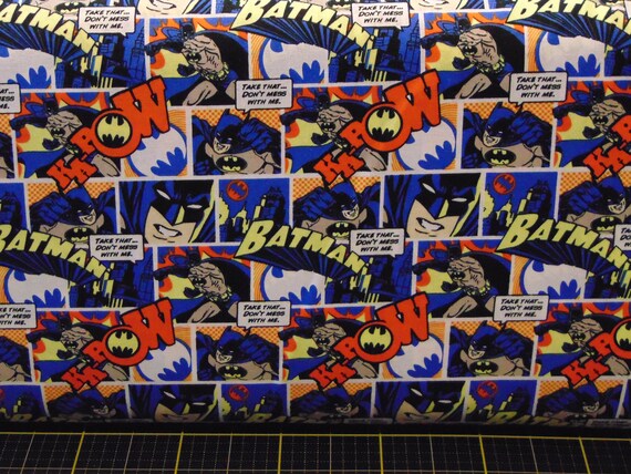 Camelot Fabrics. Batman. Color Pop Comics Choose Your Cut in - Etsy