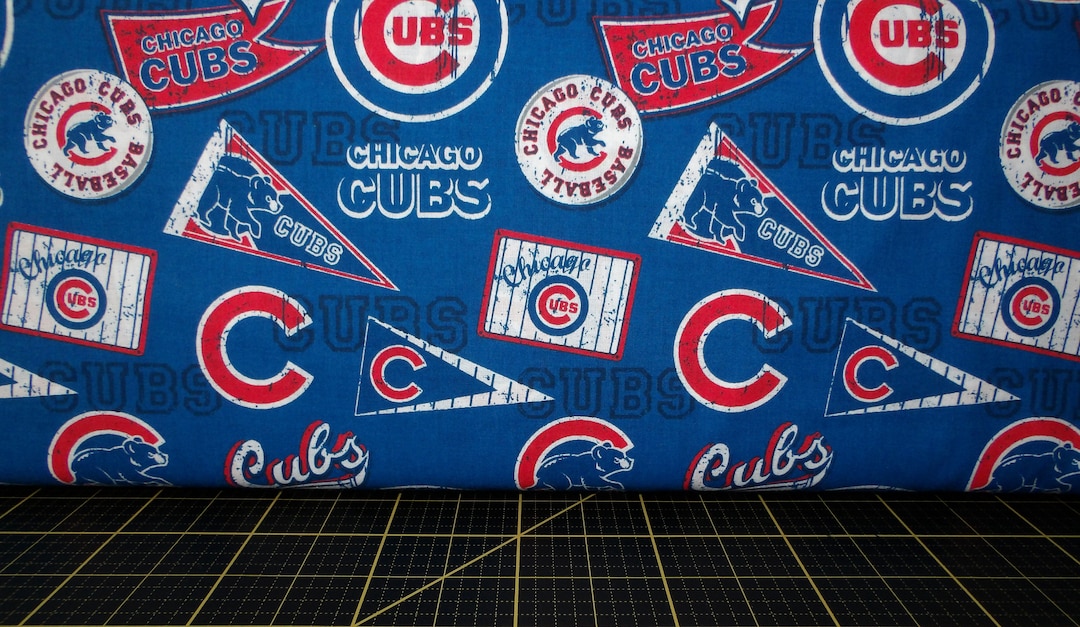 Fabric Traditions. MLB Chicago Cubs Retro 58/60 Inches Wide - Etsy