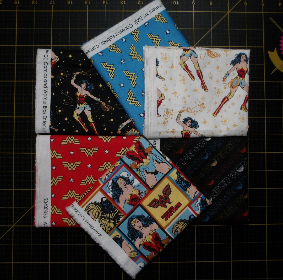 Wonder Woman Fat Quarter Bundle - 6 Piece DC Comics Wonder Woman ...