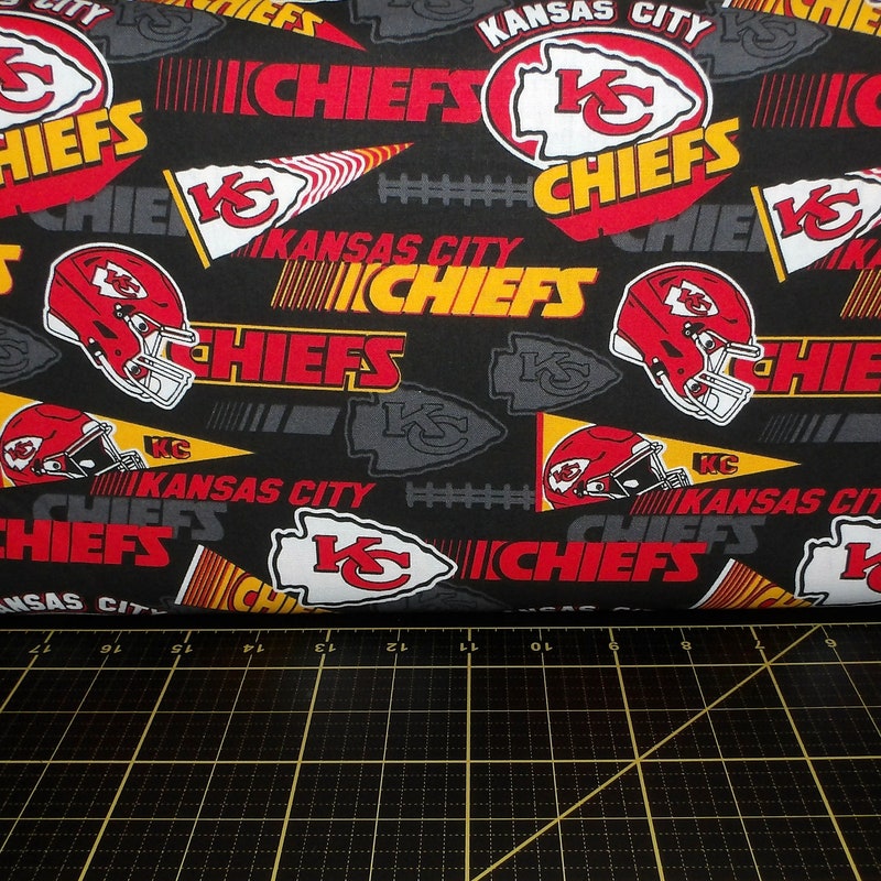 Kansas City Chiefs Fabric - Etsy
