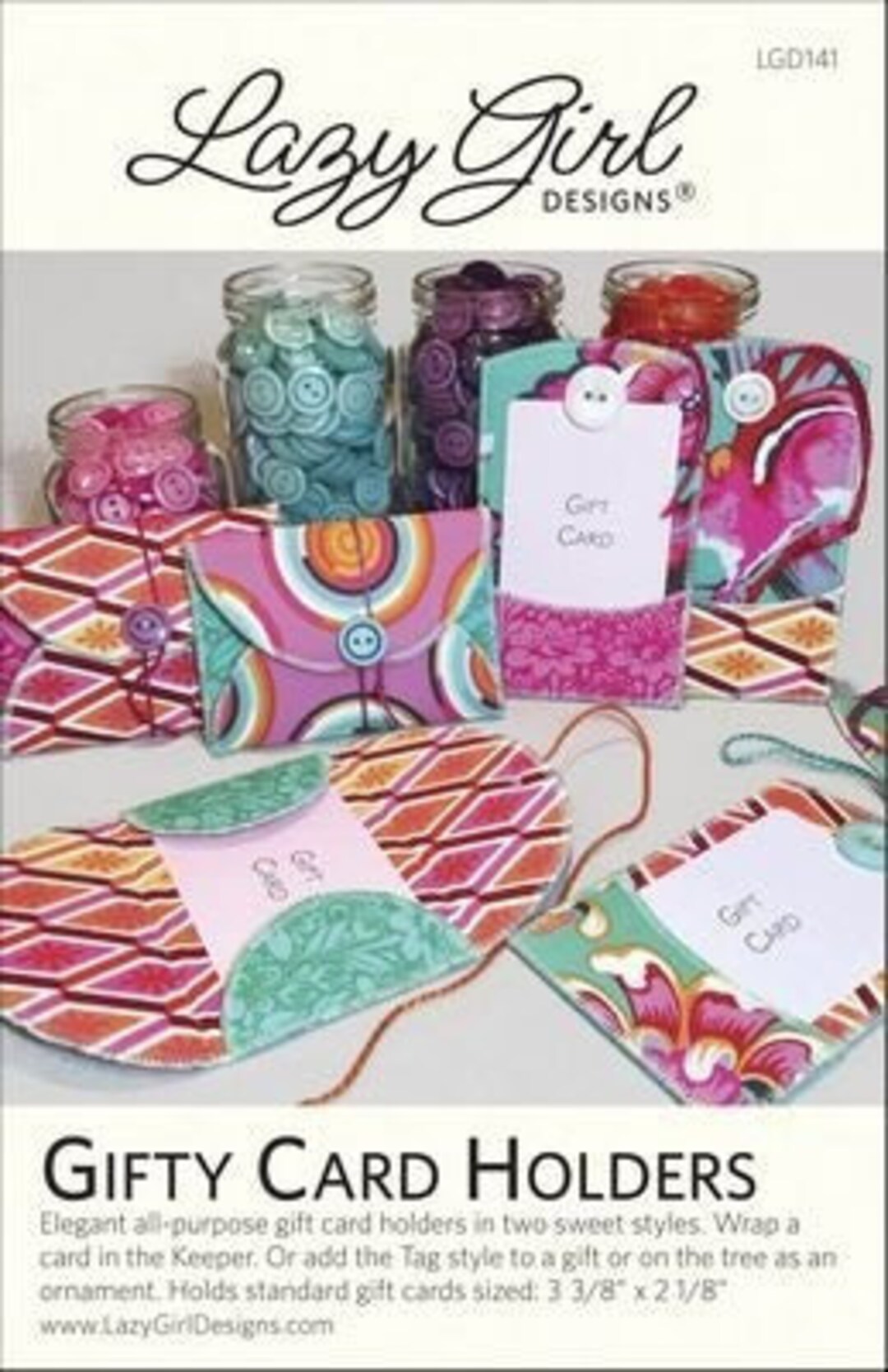 Gifty Card Holders Designed by Joan Hawley of Lazy Girl Designs - Etsy