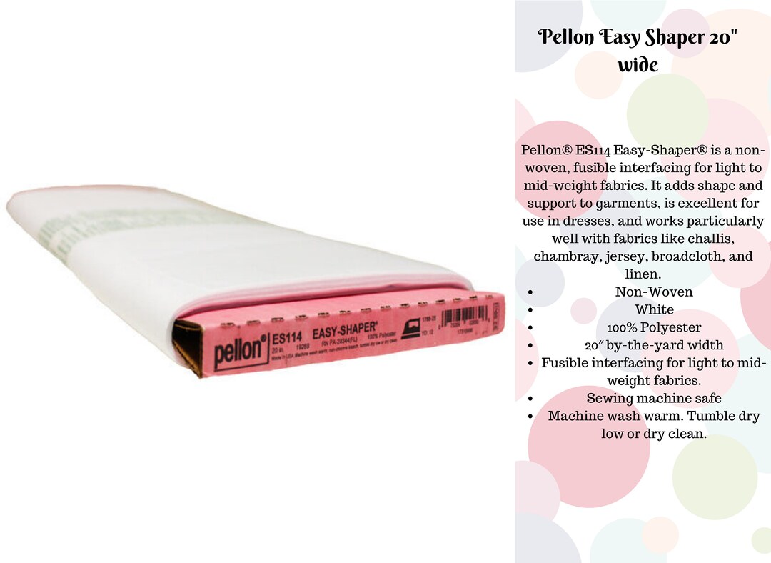 Pellon Easy Shaper 20 Wide PP114 Choose Cut of Stabilizer - Etsy