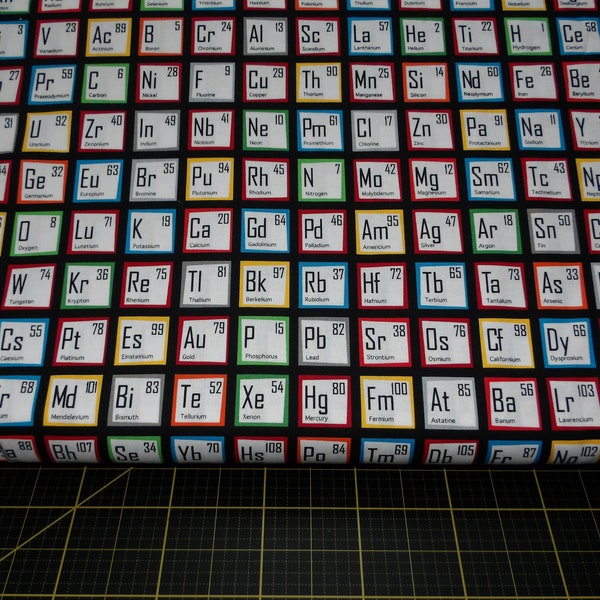 Periodic Table Fabric - Etsy