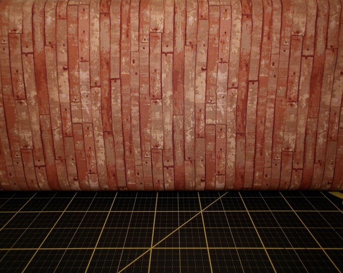 Wood Planks Fabric Reclaimed Planks, Horizontal by Willowlanetextiles ...
