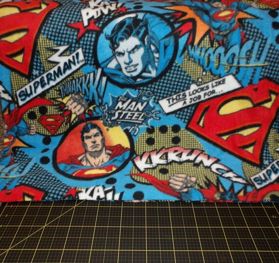 Superman Fleece Fabric Justice League – Monkey Mama Fabrics & More