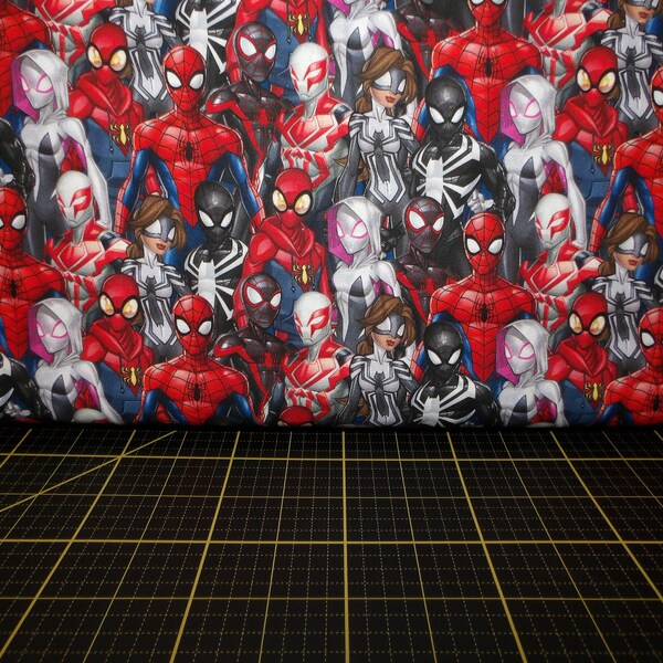 Spiderman Fabric - Etsy