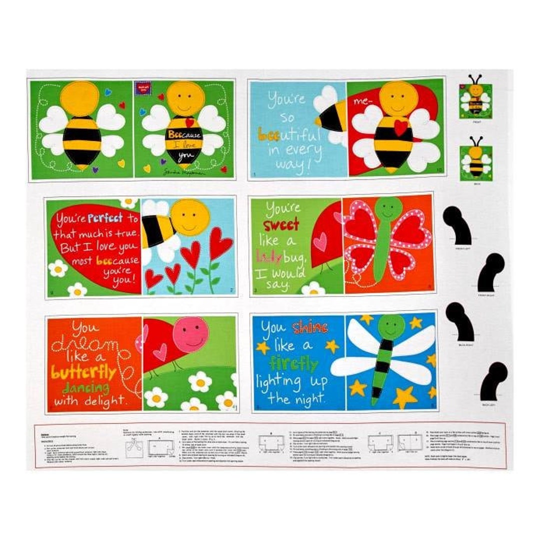 Studio E. Huggable & Lovable Books. Beecause I Love You Panel Full Yard ...