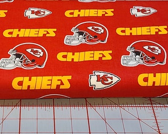 Kansas City Chiefs Fabric - Etsy