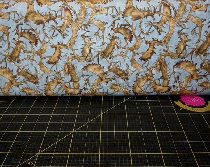 Moose Fabric Multi Moose // Great Outdoors by Littlearrowdesign Moose ...