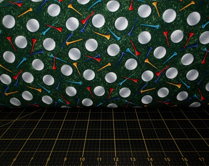 Golf Fabric Golf Green by Natalia Gonzalez Golf Golfing Hobby Novelty ...