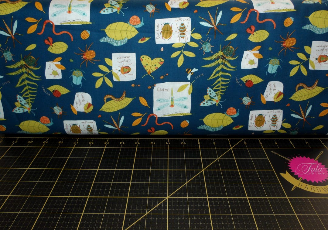 Northcott. Backyard Bug Collector. Bug Collection Navy - Etsy