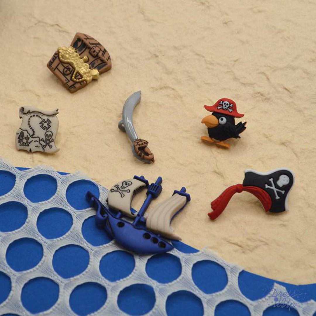 Pirates Button Set - You Receive One of Each in the Picture - Etsy