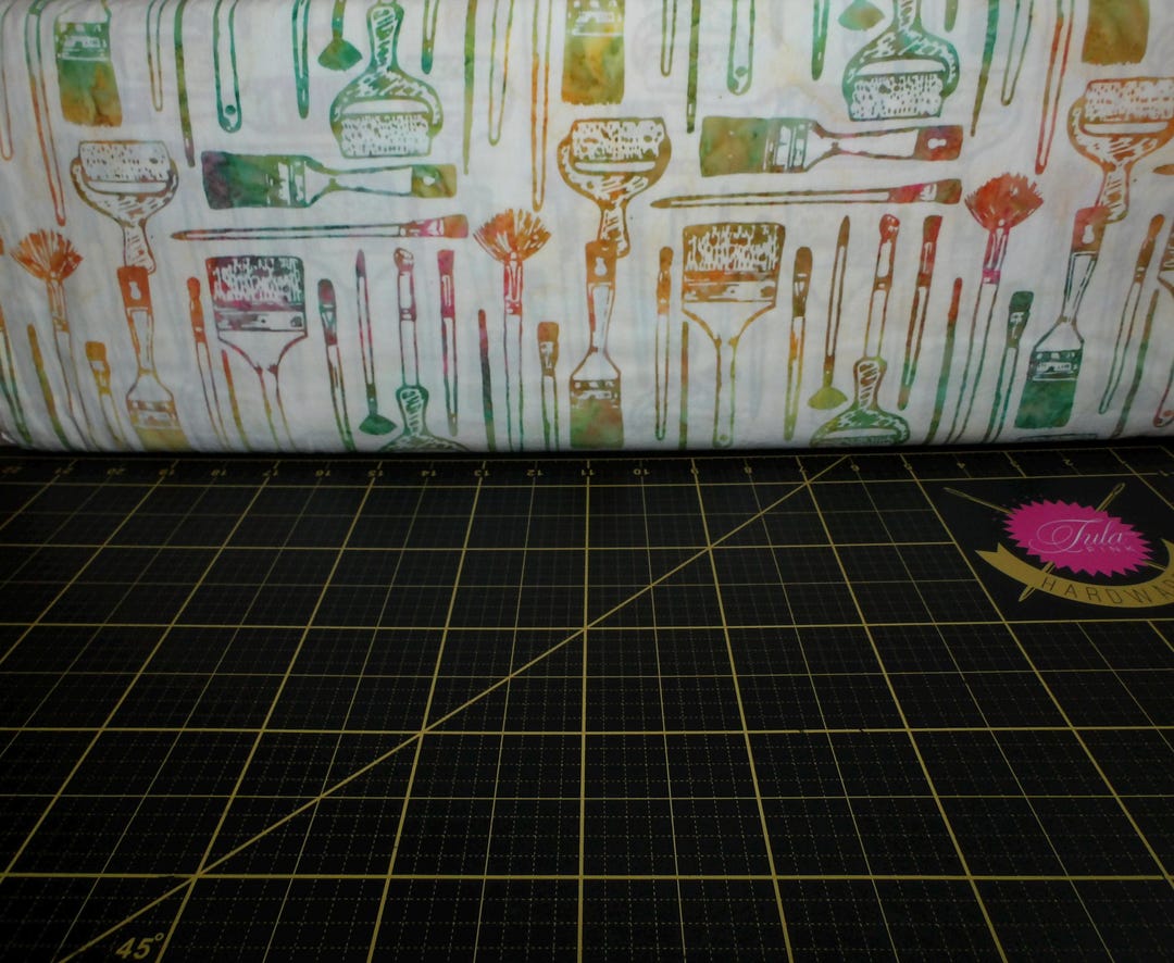 Anthology Fabrics. Painter's Palette. Paint Tools Mix Multi BATIK - Etsy