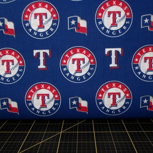 Fabric Traditions. Texas Rangers - MLB Cotton Fabric - 56/58 Inches ...