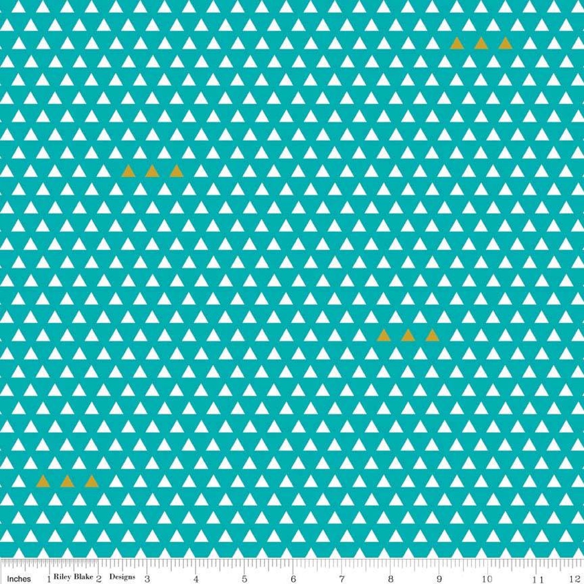 Riley Blake. Four Corners Triangle Teal KNIT 58/60 Inch - Etsy