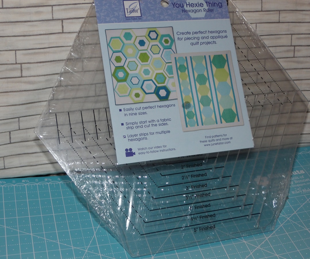 You Hexie Thing Hexagon Ruler - by June Tailor - Etsy