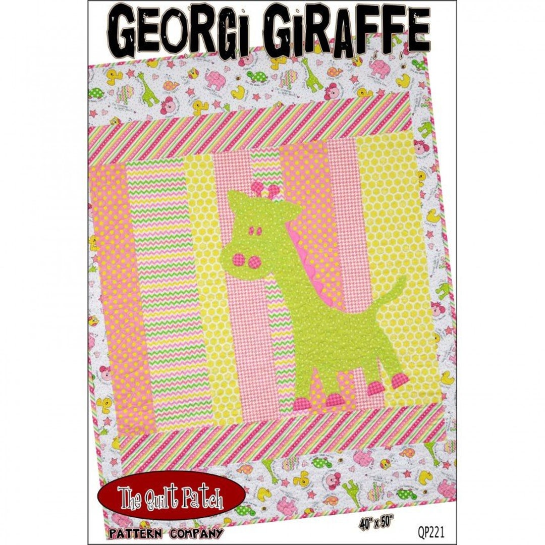 Georgi Giraffe Pattern - Adorable Baby, Nursery, or Toddler Giraffe Quilt Pattern - Etsy