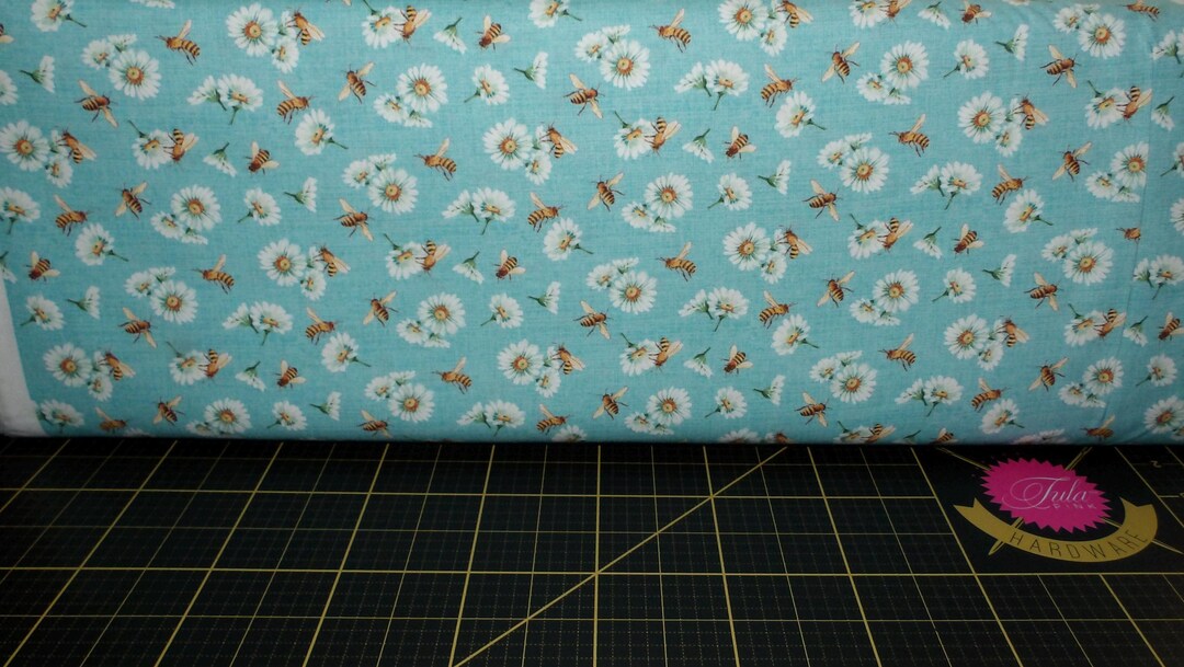 Michael Miller. Bee Culture. Busy Bees Blue DIGITALLY PRINTED - Etsy
