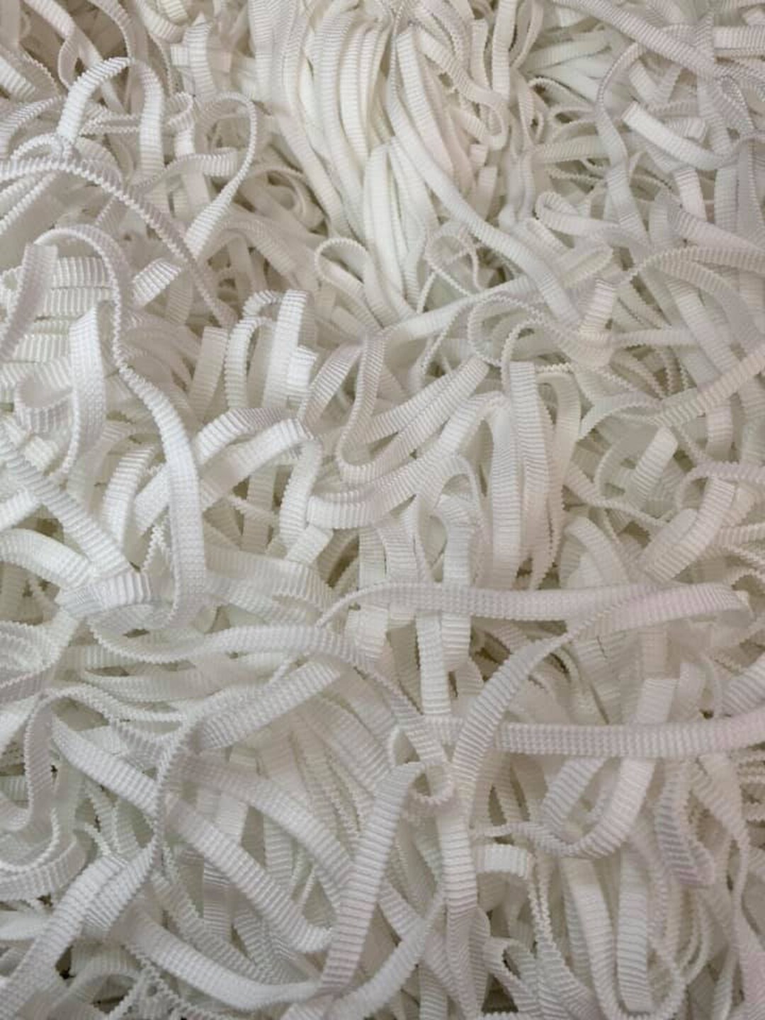 1/4 Inch Latex Free Flat White Elastic - Sold in Ten Yd Increments Only ...