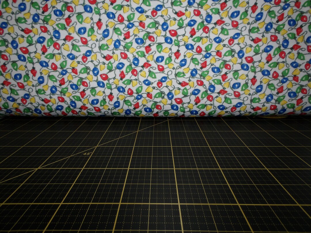 QT Fabrics. Christmas Lights Double Brushed Poly KNIT - Etsy