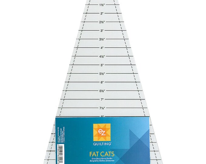 Fat Cats Acrylic Ruler - Designed by Darlene Zimmerman for Moda - Etsy