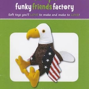 Bill the Bald Eagle Pattern Designed by Funky Friends Factory - Etsy