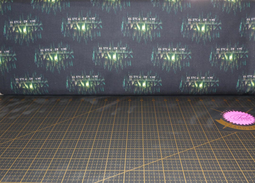 Camelot Fabrics. the Matrix. Matrix Glitch Black - Etsy