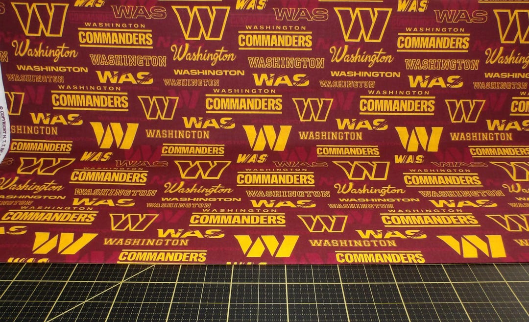 FINAL 33 Inches - Fabric Traditions. NFL Washington Commanders 58/60 ...