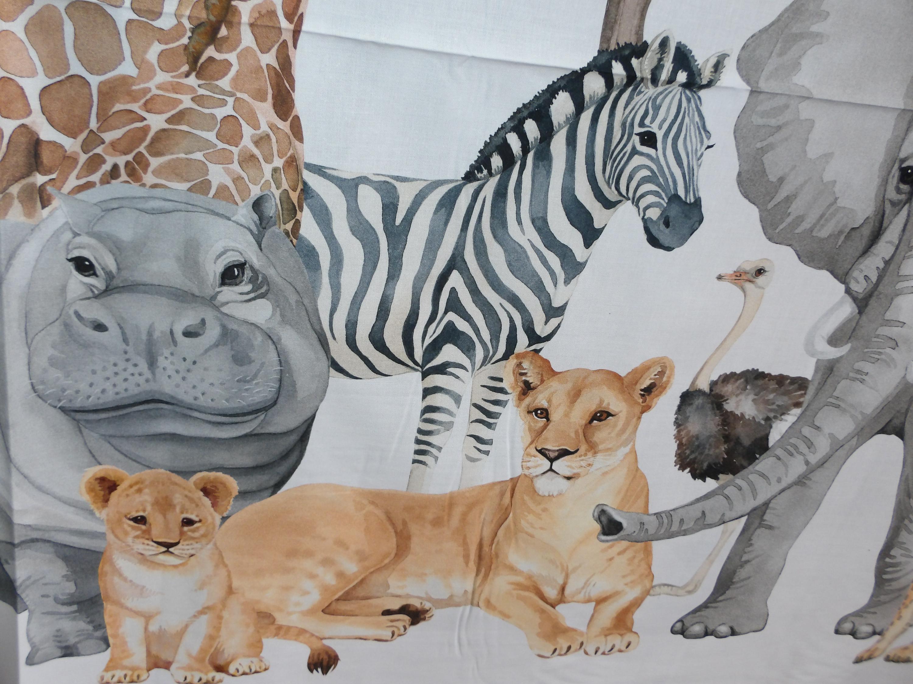 Northcott. Wild One. Wild Animal Panel Full Yard White DIGITAL PRINT ...