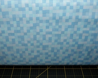 Blue Pixels Fabric Pixel Party / Blue by Willowlanetextiles Geeky Nerdy ...