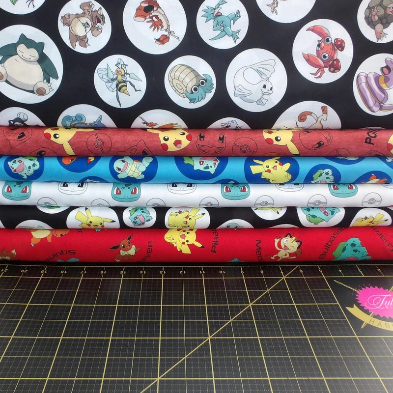 Pokémons Fabric - Etsy