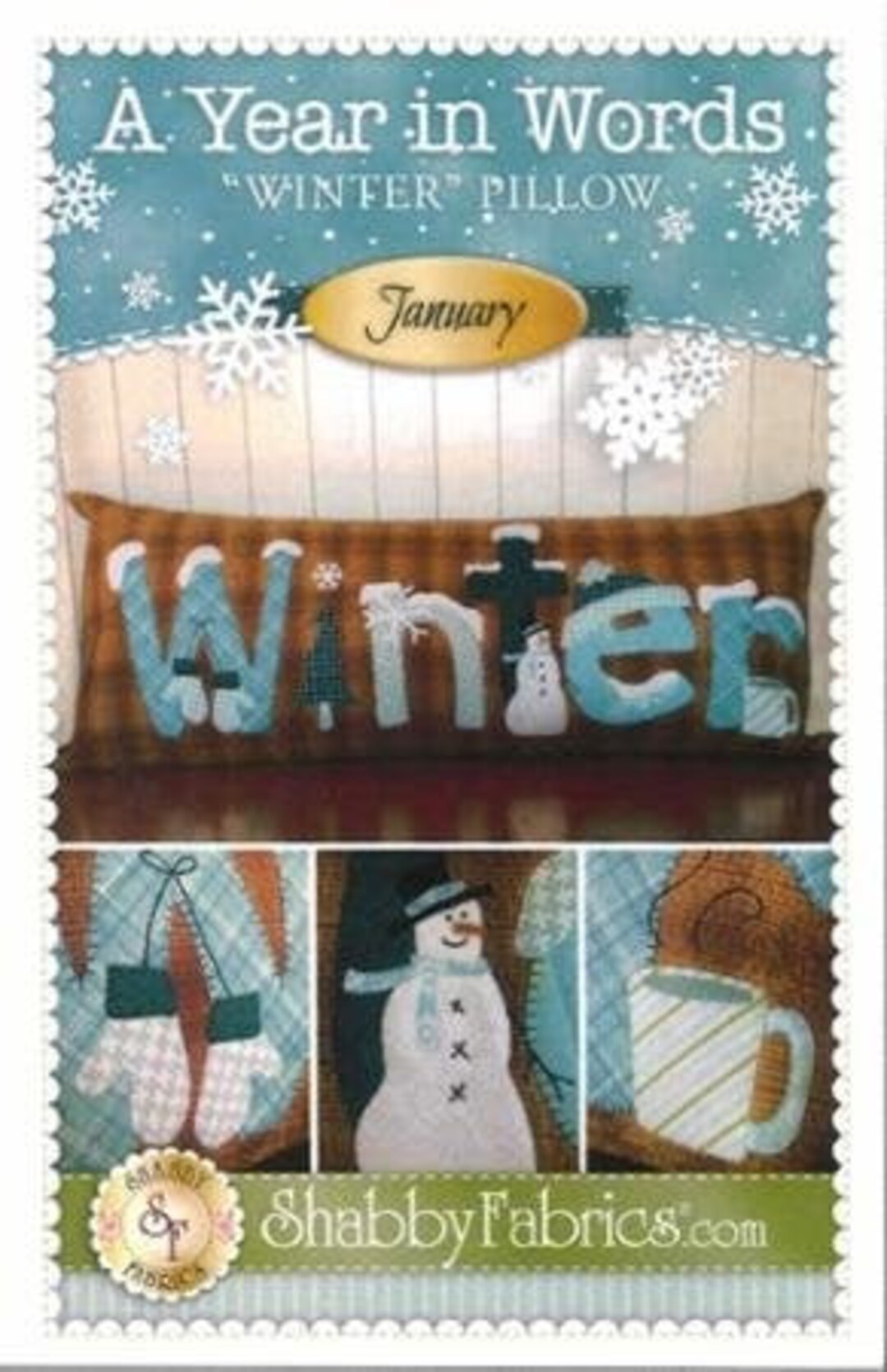 A Year in Words Winter/jan Pattern - Etsy