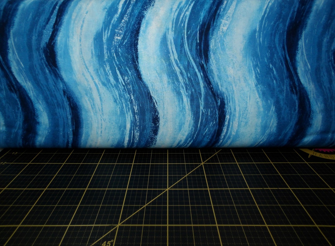 Timeless Treasures. Beach Dreams. Wavy Abstract Beach Dreams Stripe ...