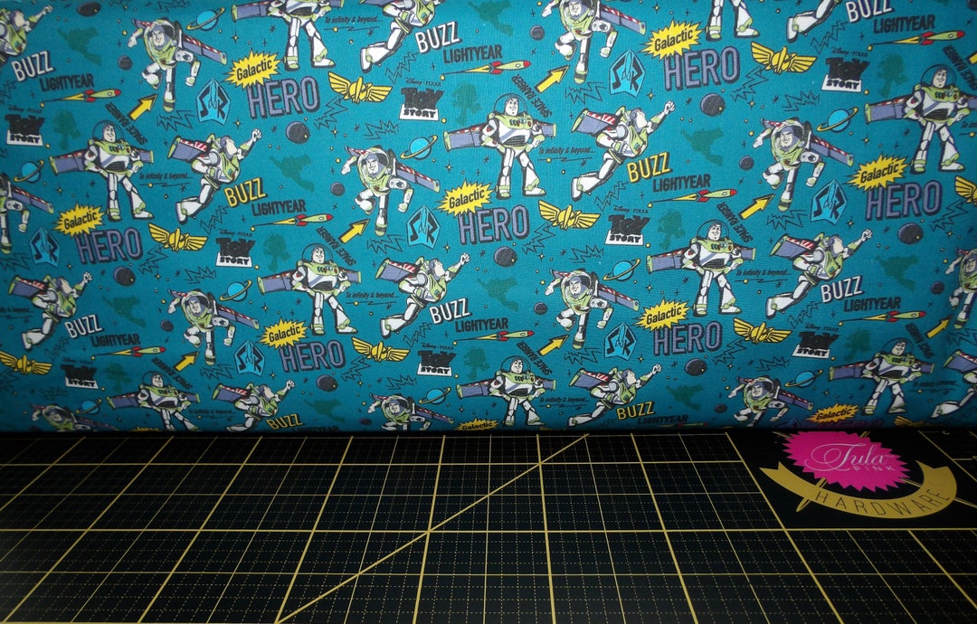 Camelot Fabrics. Disney/pixar Toy Story III. Buzz Action Blue - Buzz ...