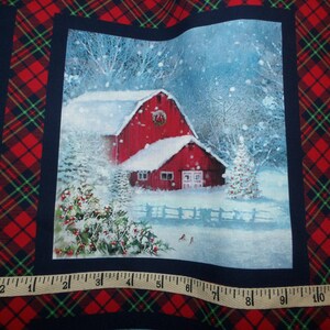 Northcott. Farmstead Friends. Horse Panel 28.5 Inch Red/multi DIGITAL ...