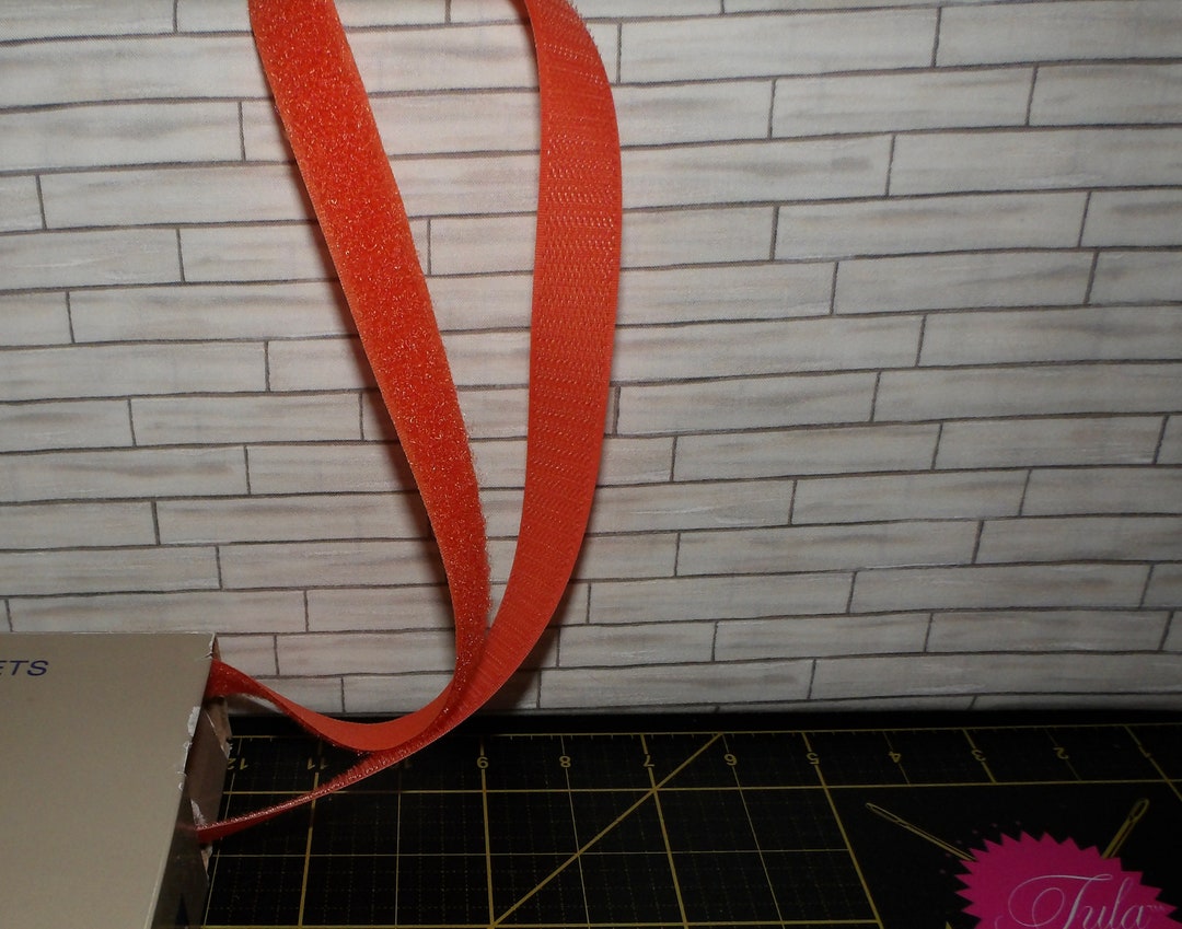 Orange Hook & Loop Velcro 3/4 Inch Made in France - Etsy