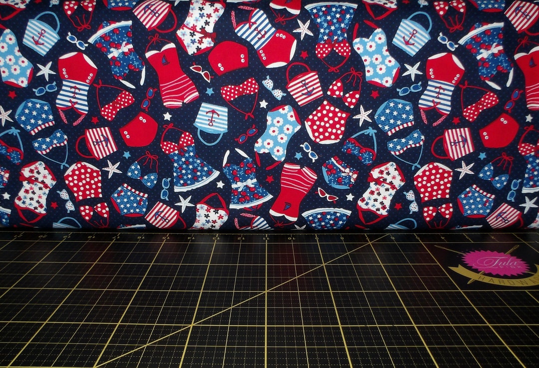 Studio E. Star-spangled Beach. Bathing Suits Navy - Etsy