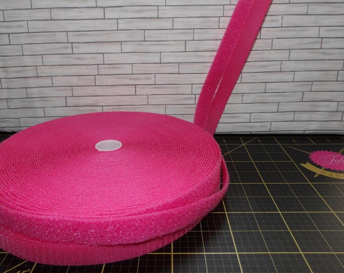 Pink Hook & Loop Tape 3/4 Inch - Made in France - Sew in Style Hook and ...