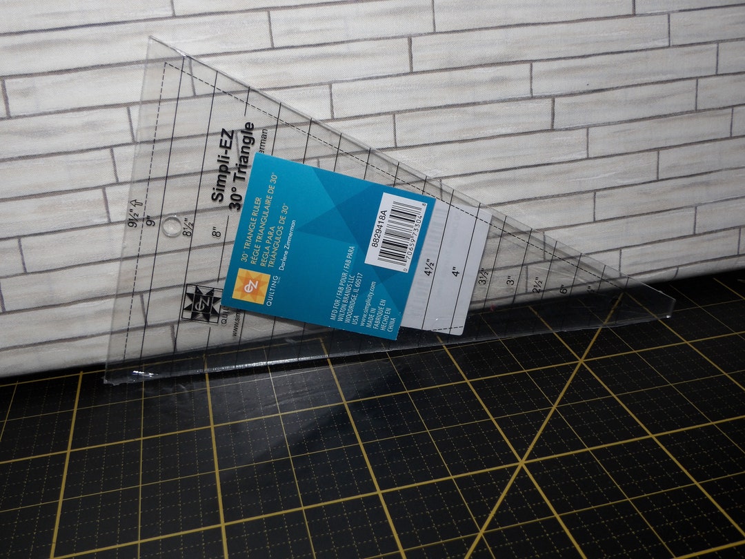 30 Degree Triangle Ruler - Perfect for One Block Wonder Strip Piecing ...
