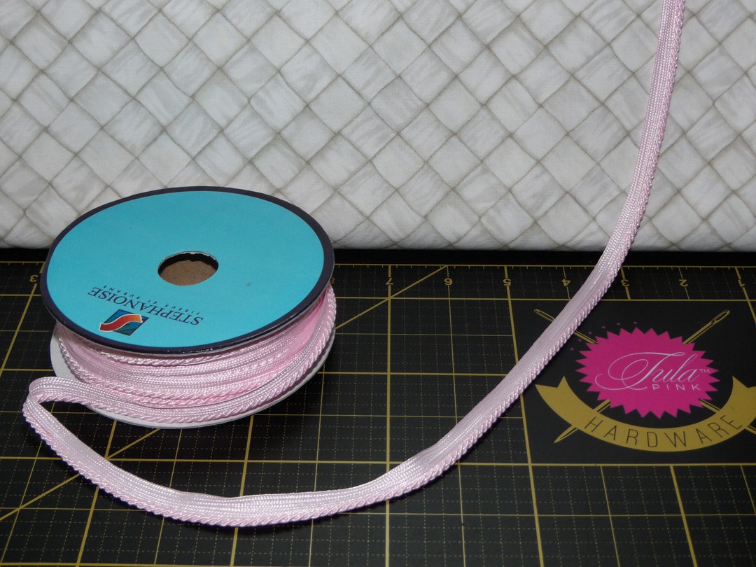 Twisted Cord Piping With Lip - Baby Pink - 100% Polyester French Piping ...