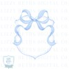 Pink Coquette Ribbon Bow Crest Frame PNG SVG Clipart Romantic Crest ...