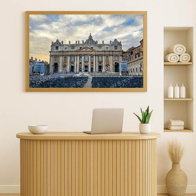 St Peters Basilica Print | Vatican Rome Architecture | Italian ...